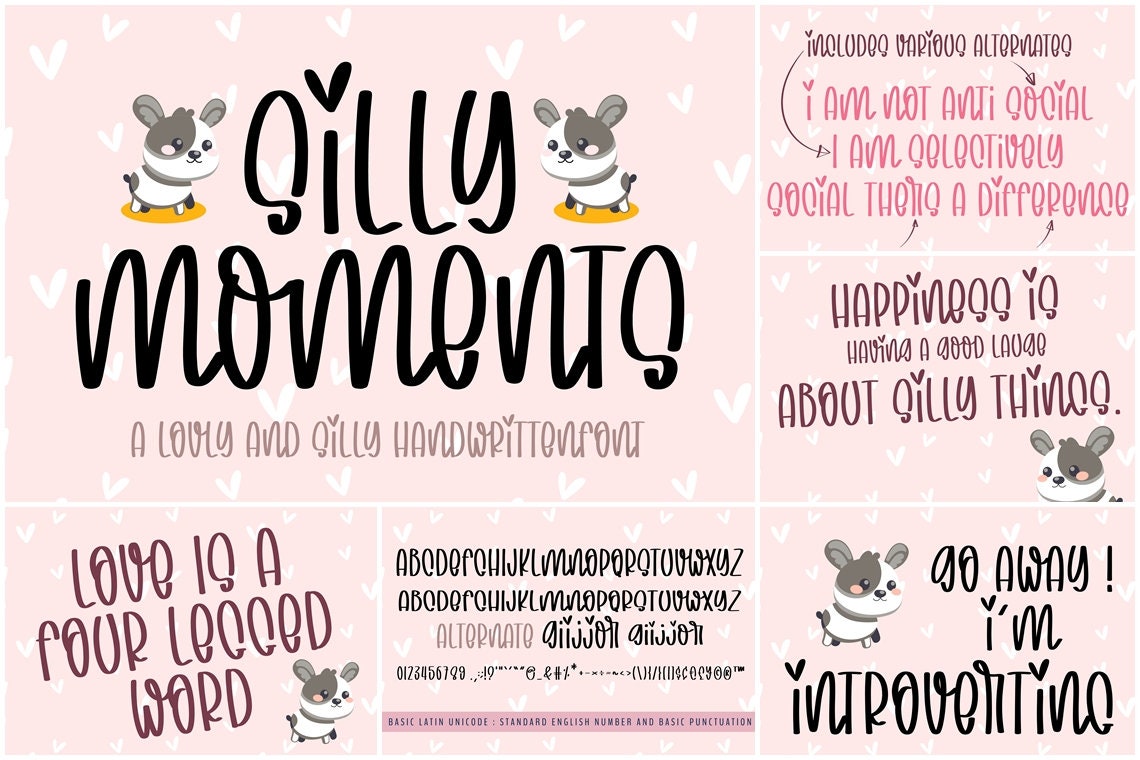 Big Bundle of 10 Handwritten Fonts Modern Calligraphy Font - Etsy