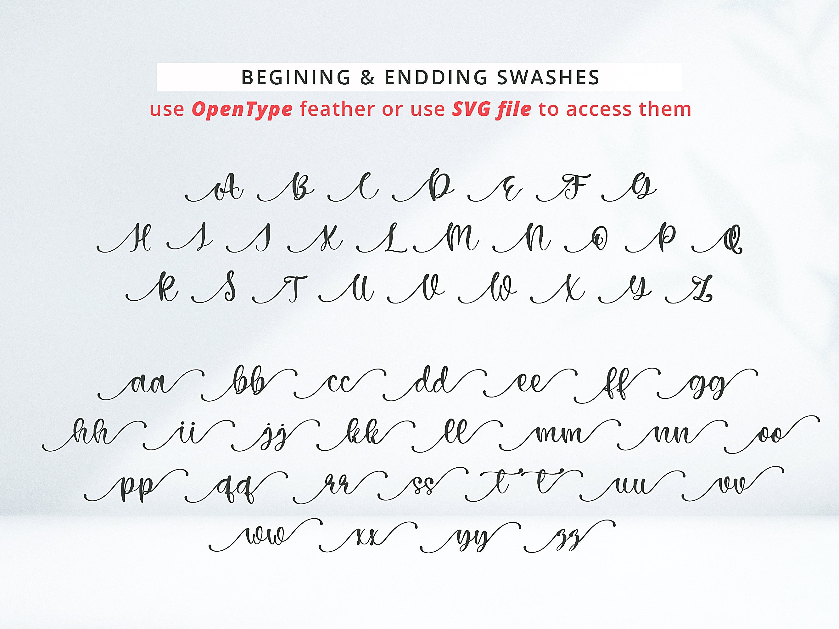 Botanical Cursive Font: Handwritten Wedding Font With Swashes (OTF, TTF ...