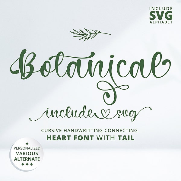 Connecting Heart Font - Etsy