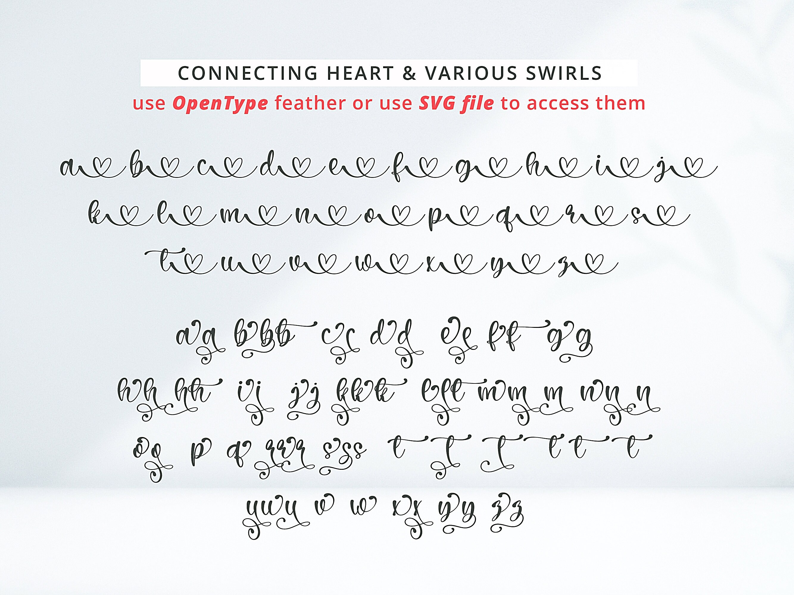 Connecting Heart Font With Tails, Wedding Font With Swashes, Cusive ... Connecting Heart Font With Tails, Wedding Font With Swashes, Cusive ...