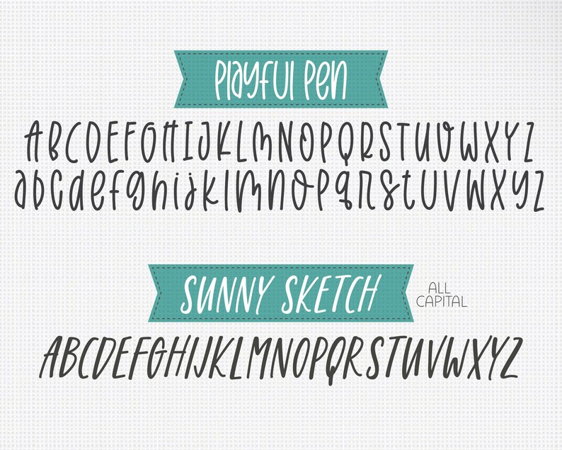 Cute Handwriting Font Bundle | 12 Lovely Fonts (digital Download) - Etsy