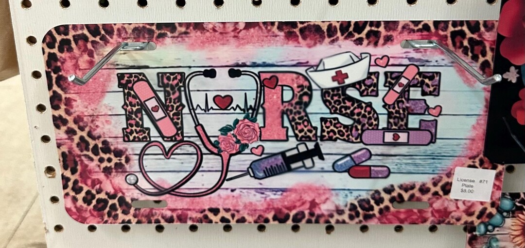 New License Plate Nurse - Etsy