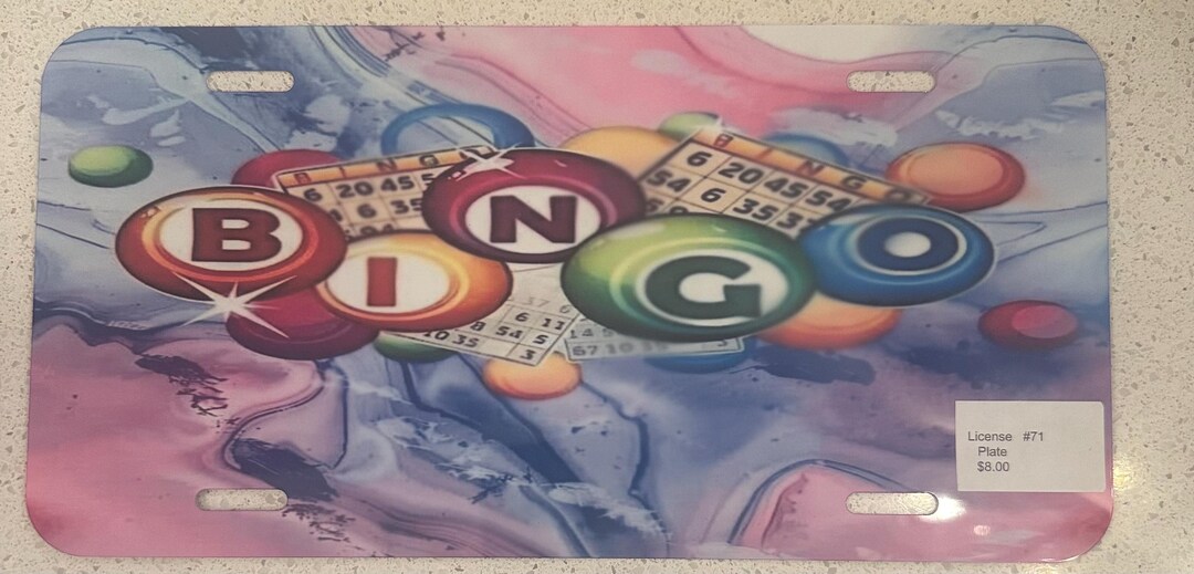 New License Plate “bingo” - Etsy