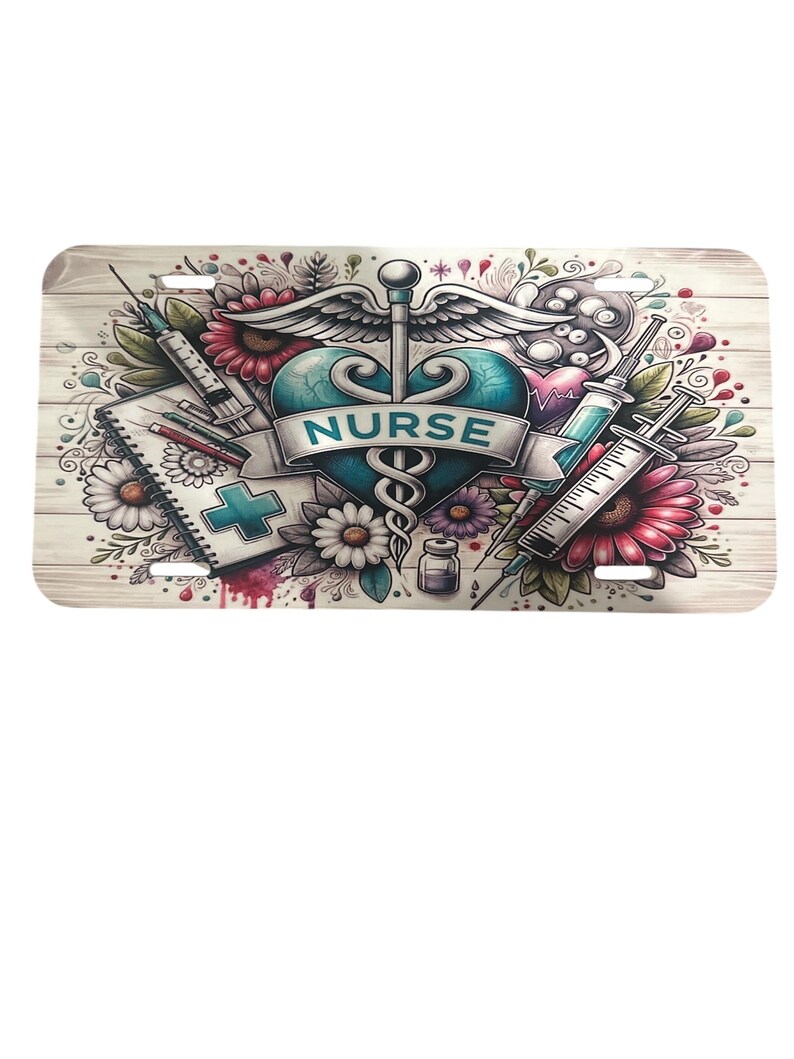 New License Plate “nurse” - Etsy