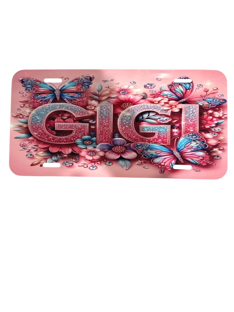 New License Plate “gigi” - Etsy