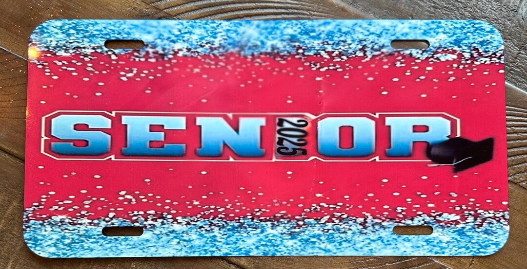 New License Plate Senior 2025 - Etsy