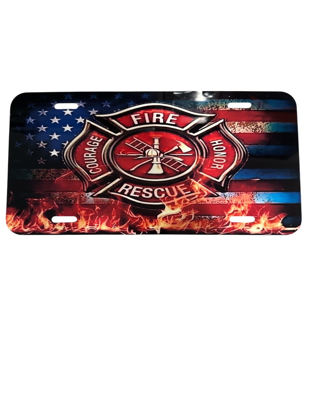New License Plate “firefighter” - Etsy