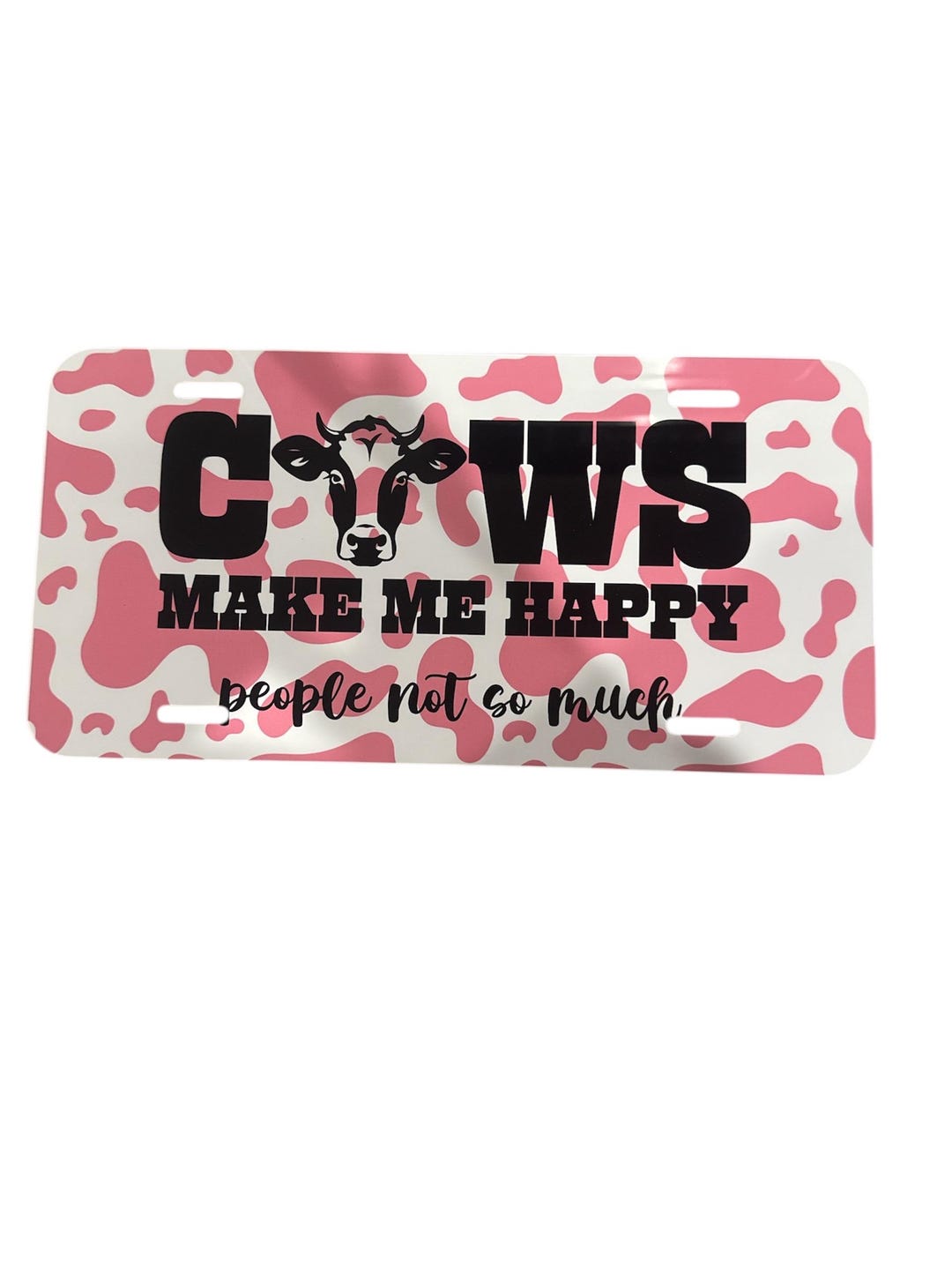 New License Plate Cow Print - Etsy