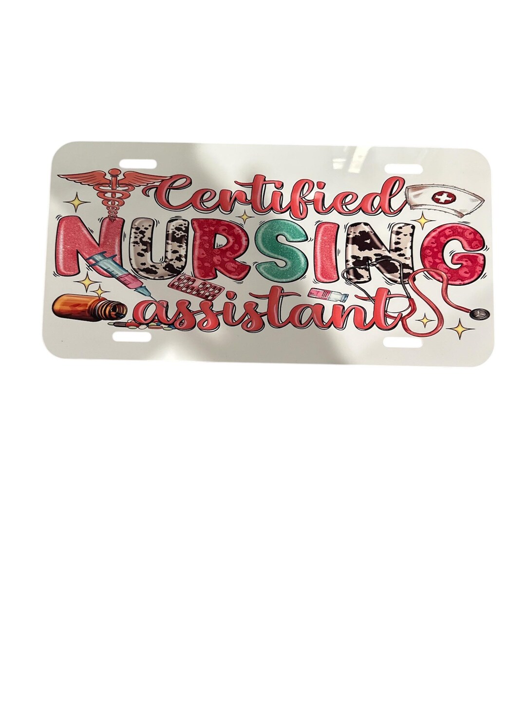 New License Plate “CNA Certified Nursing Aide” - Etsy