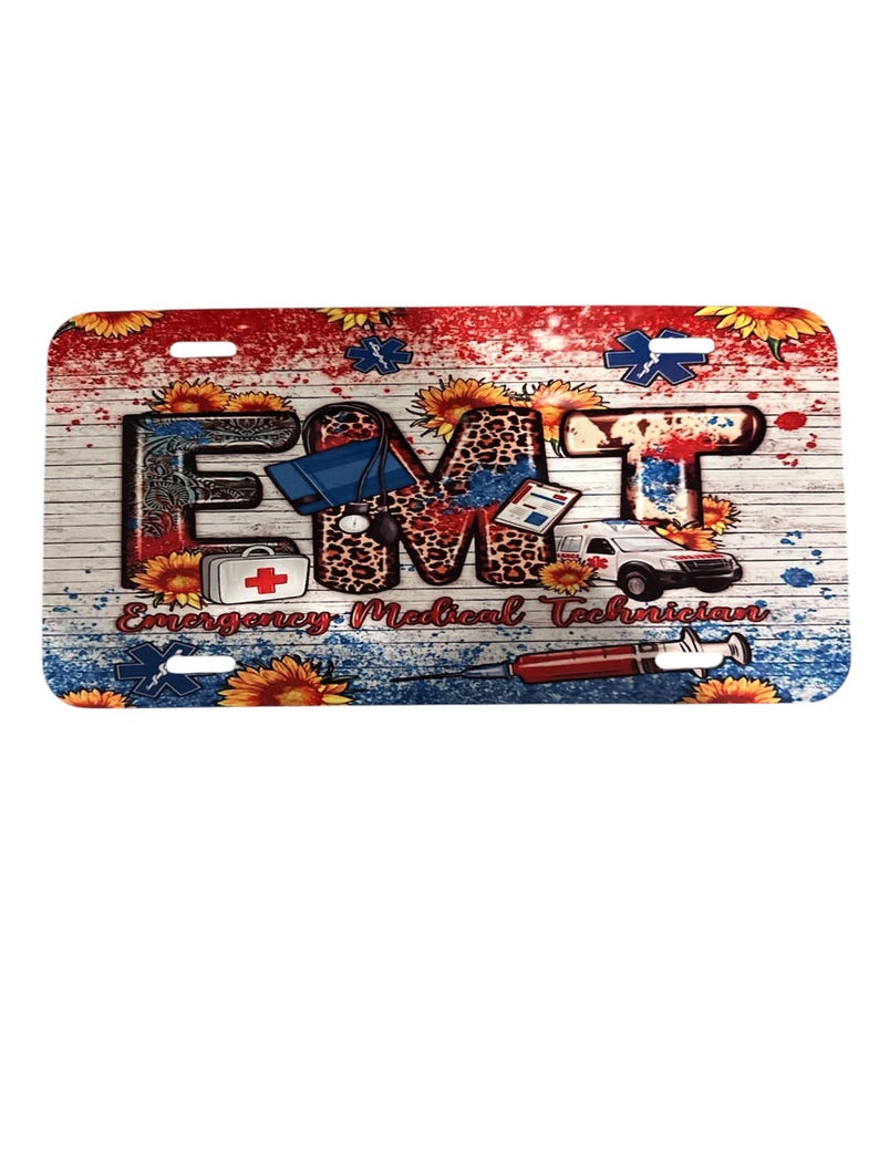 New License Plate “EMT” - Etsy