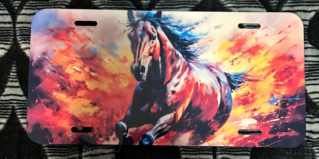 New License Plate “horse” - Etsy