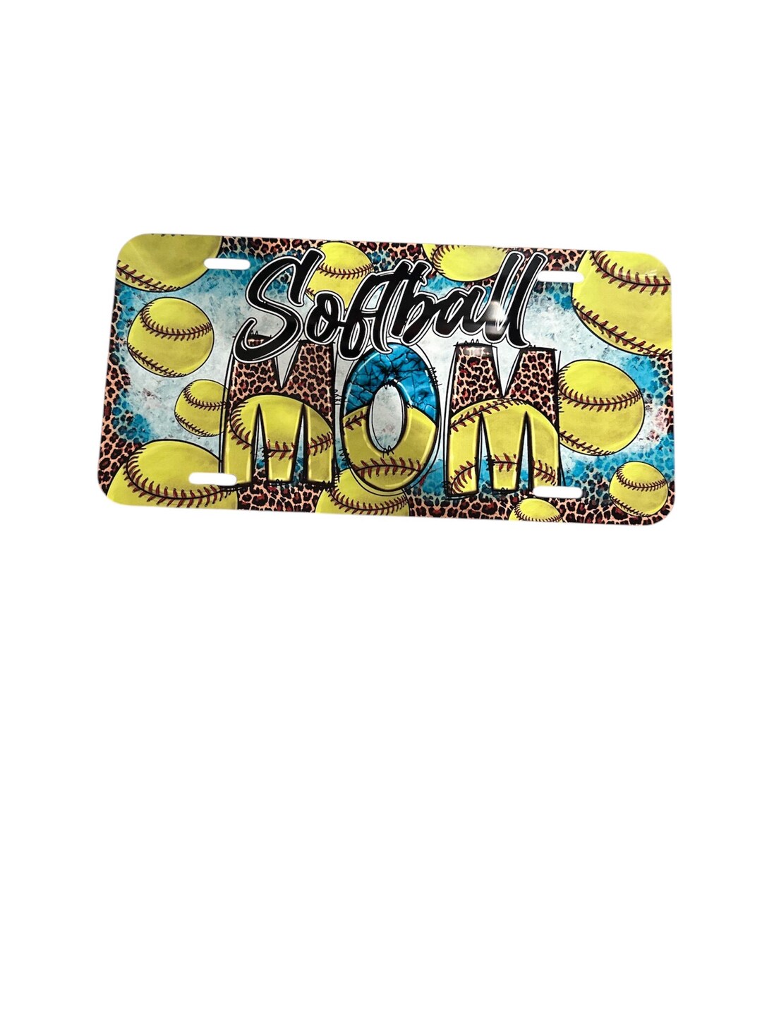 New License Plate “softball Mom” - Etsy