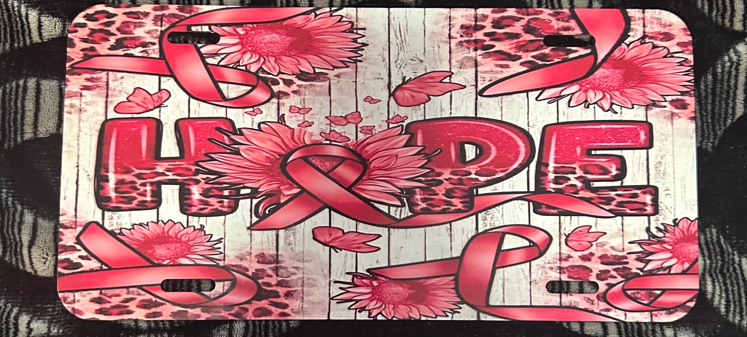 New License Plate “breast Cancer Awareness” - Etsy