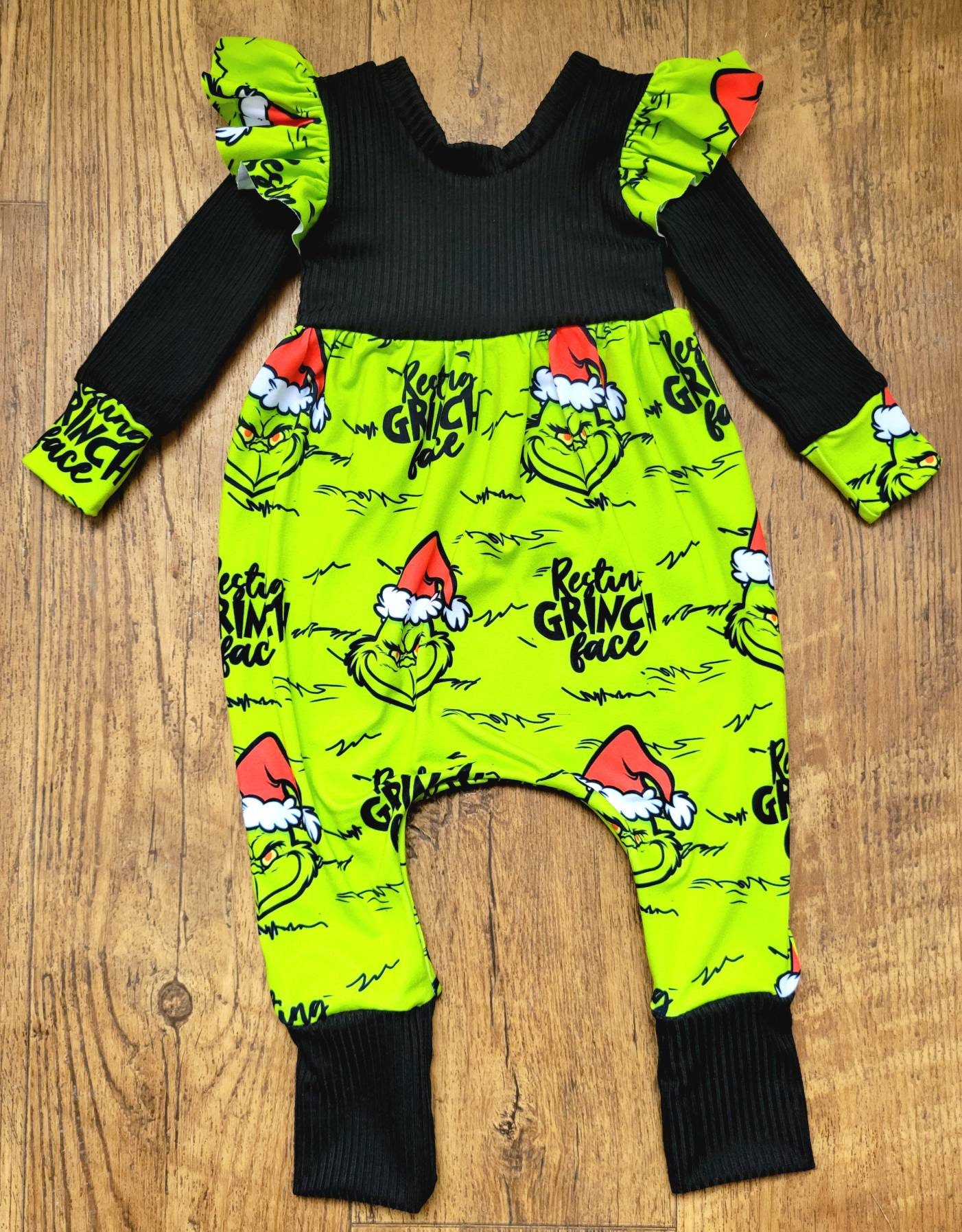Infant Grinch Girls Pajamas - Etsy