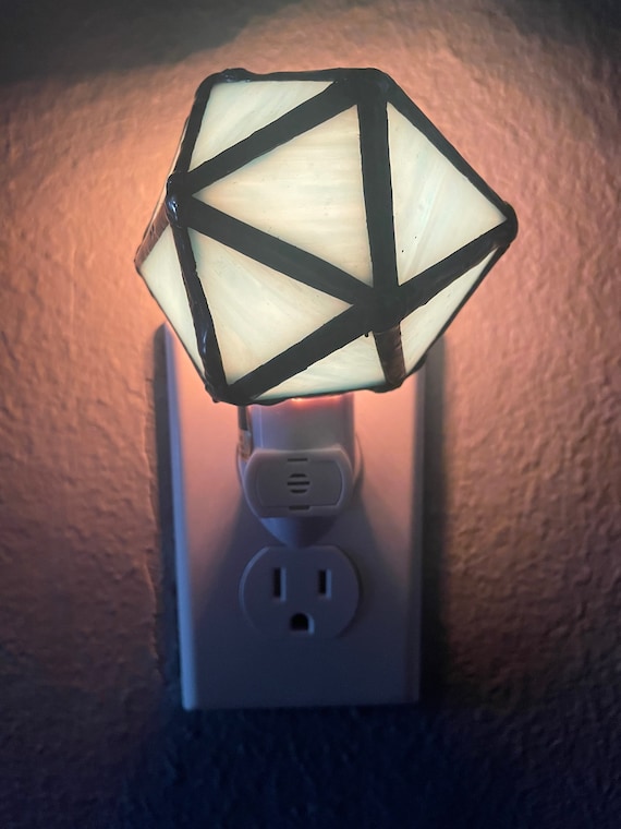 Glass Art D20 Nightlight Blue Art & Collectibles etna.com.pe