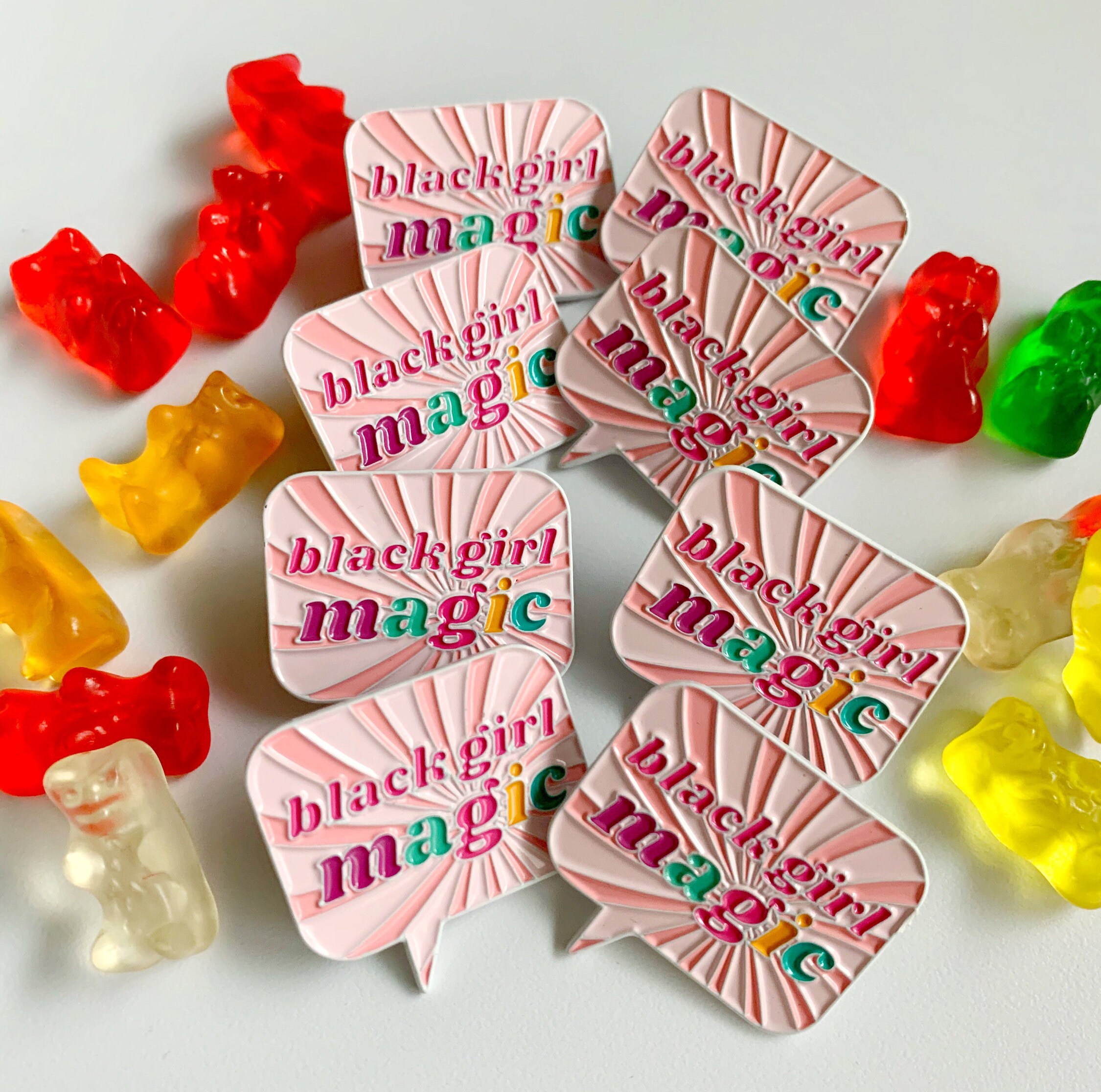 Black Girl Magic Retro Enamel Pin - Etsy