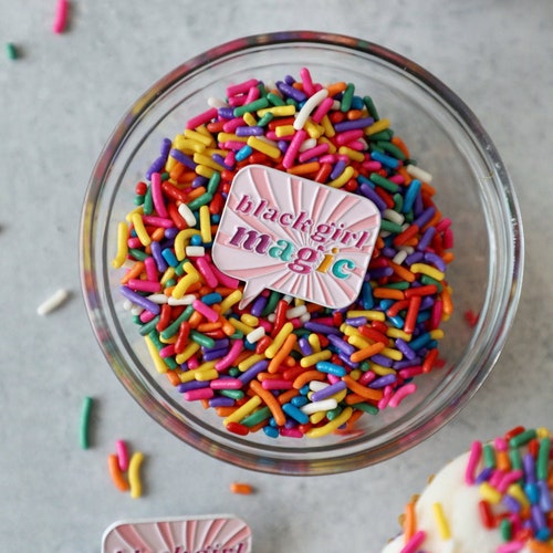 Black Girl Magic Retro Enamel Pin - Etsy