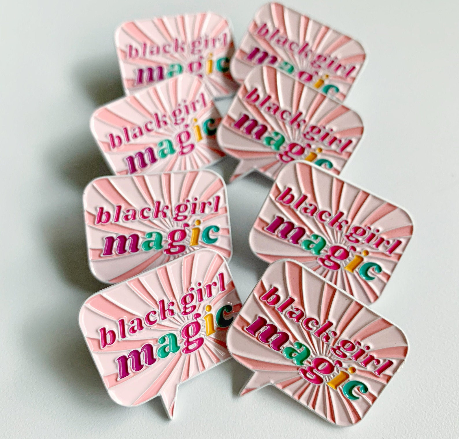 Black Girl Magic Retro Enamel Pin - Etsy