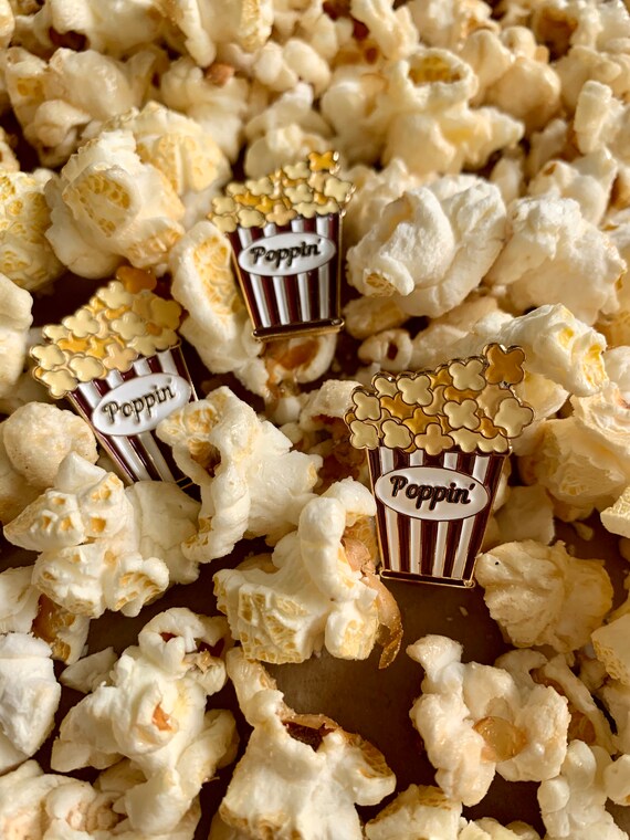 I'm Poppin' Popcorn Enamel Pin | Etsy