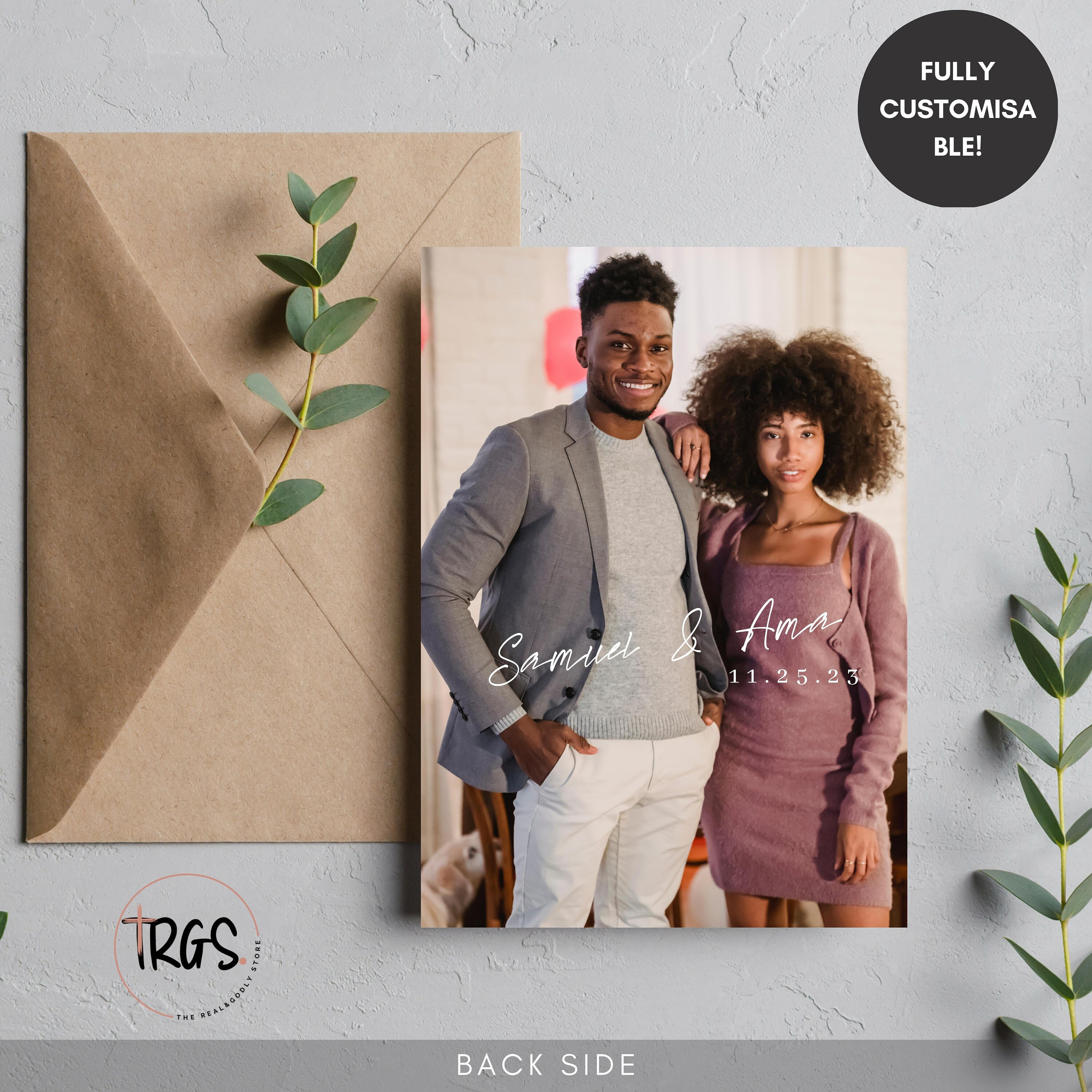 Christian Save the Date Card, Printable Save the Date Card, Canva ...