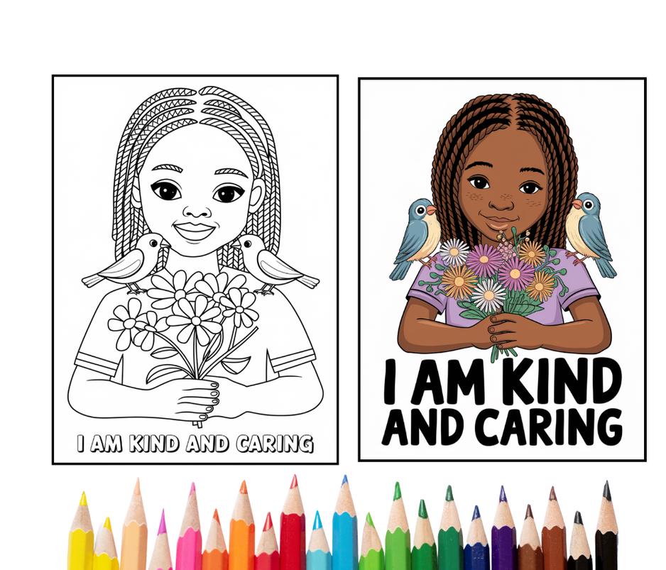 Black Kids Colouring Pages, Black Kids Coloring Book, Black Kids ...