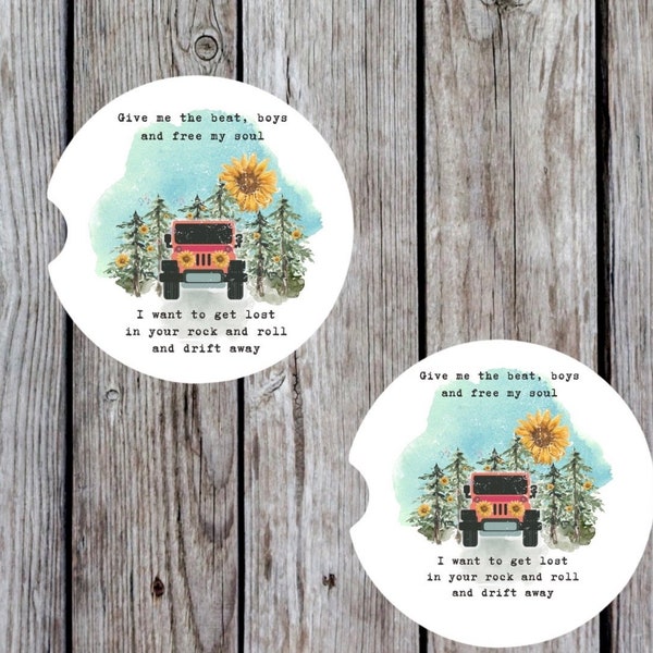 Ceramic Car Coasters - Etsy