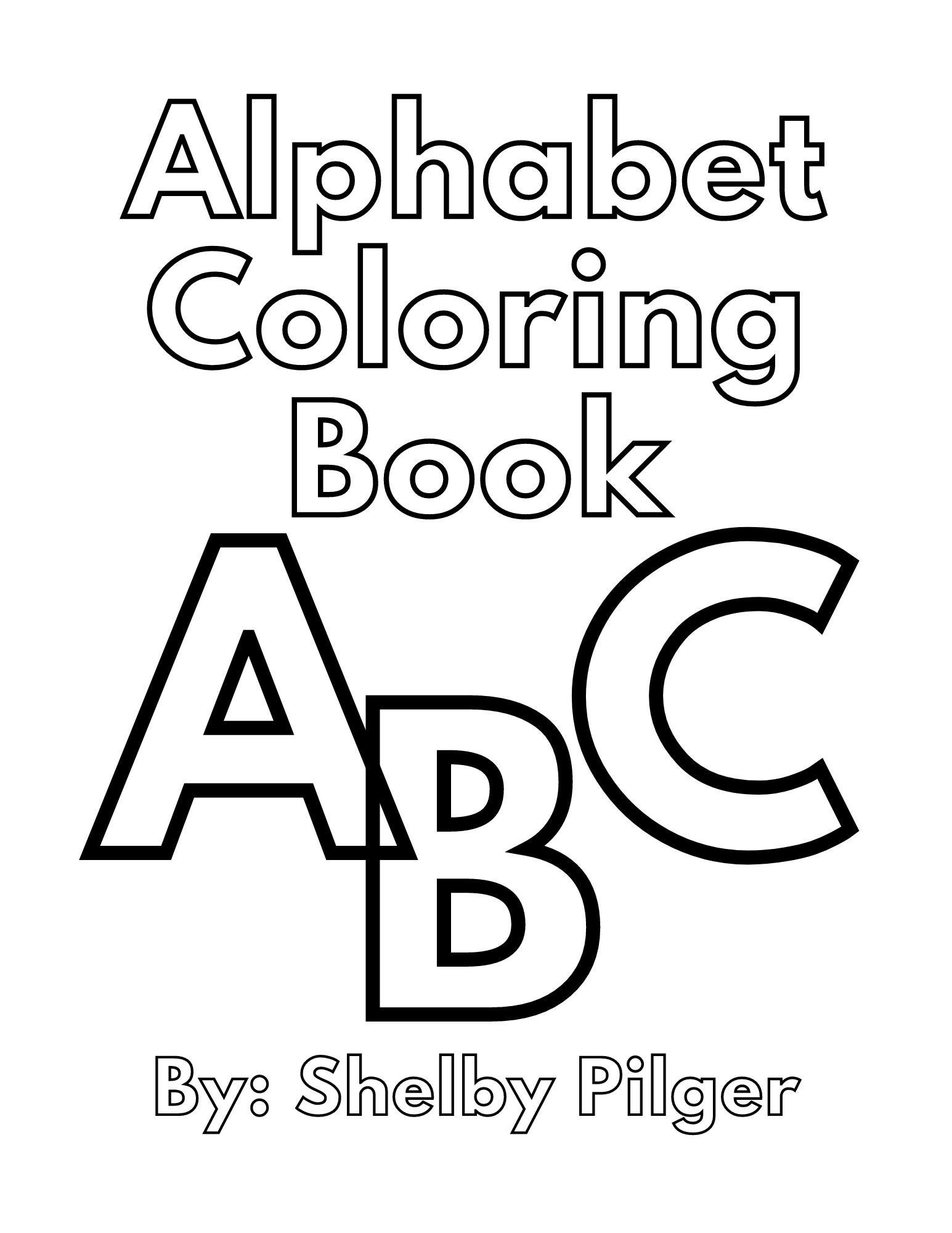 Kids Alphabet Coloring Pages - Etsy