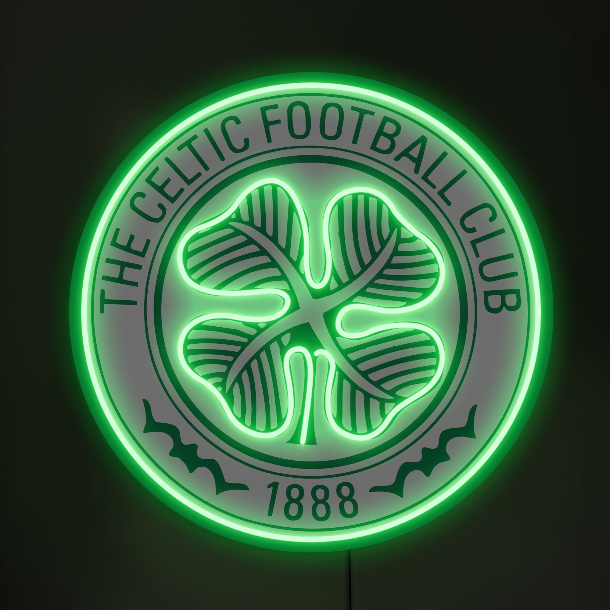 FC Celtic Neon Sign, FC Celtic Led Sign, FC Celtic Logo, Celtic ...