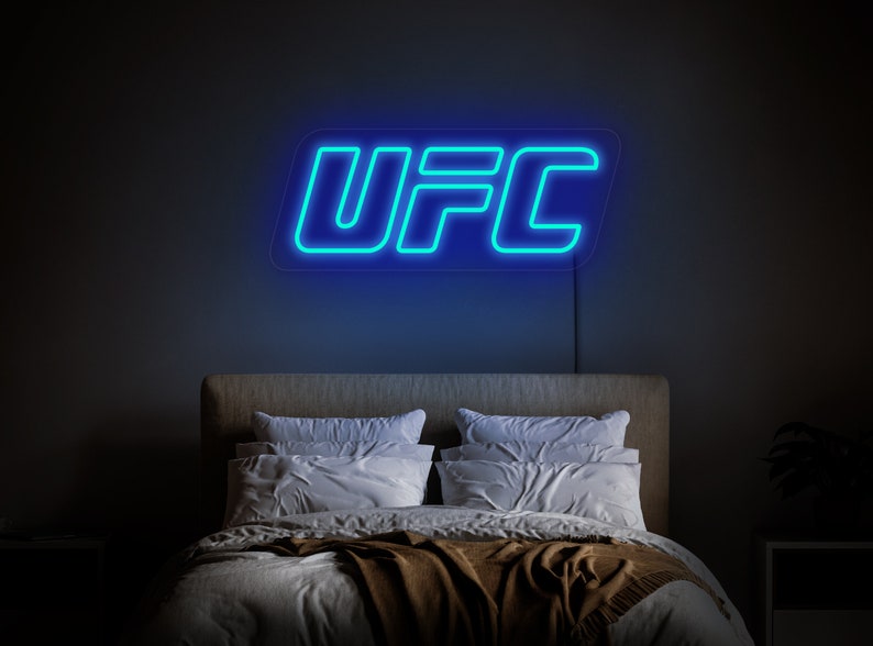Ufc Neon Sign, Ufc Led Sign, Ufc Neon Light, Ufc Logo Light, Boxing ...