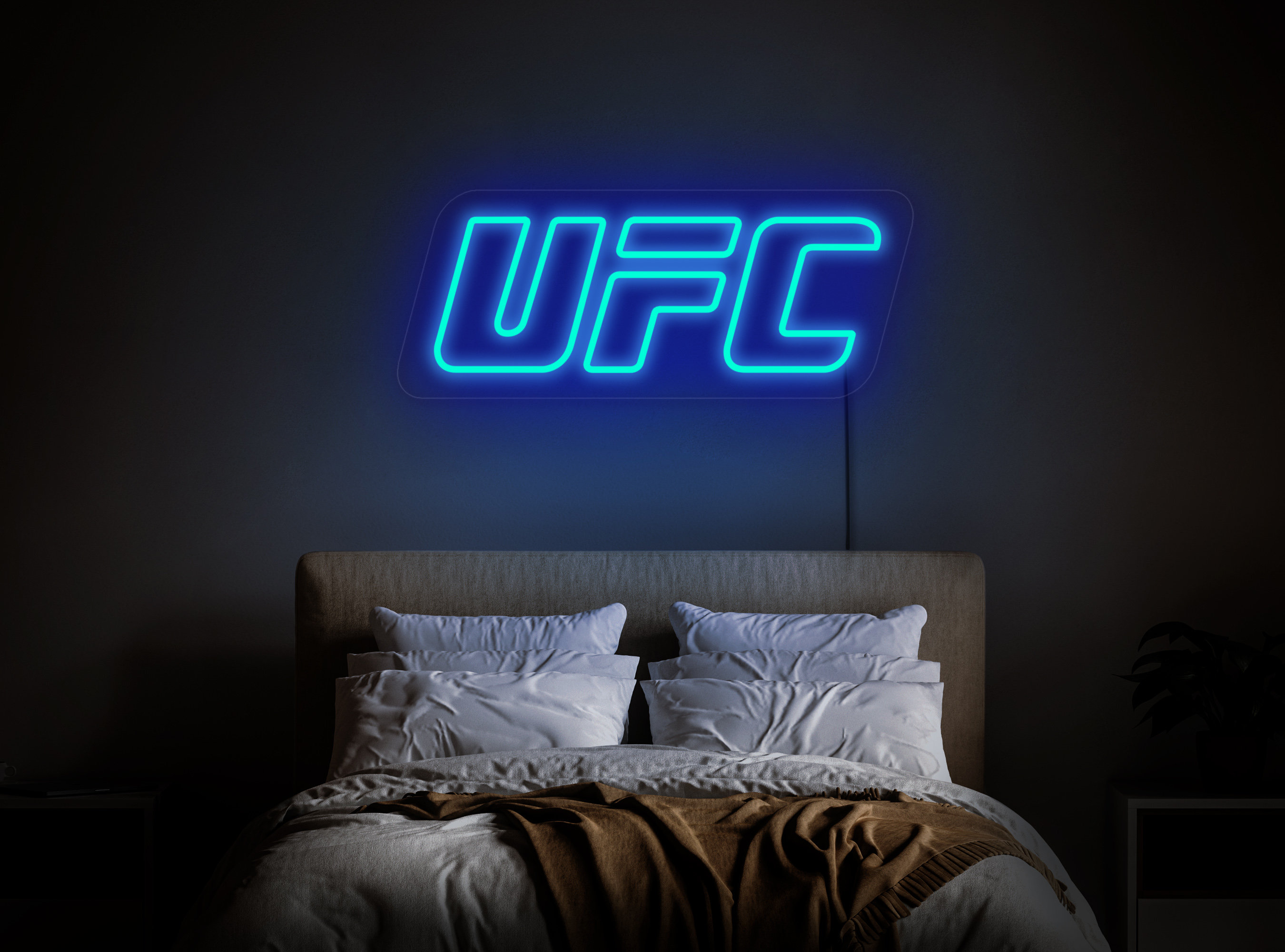 Ufc Neon Sign, Ufc Led Sign, Ufc Neon Light, Ufc Logo Light, Boxing ...
