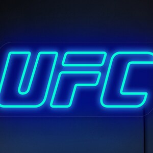 Ufc Neon Sign, Ufc Led Sign, Ufc Neon Light, Ufc Logo Light, Boxing ...