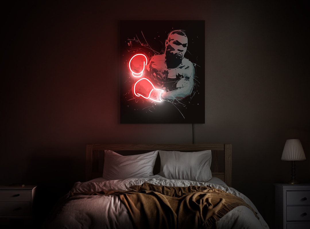 Mike Tyson Neon Sign, Mike Tyson Led Sign, Mike Tyson Artwork, Mike ...