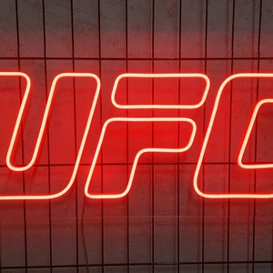Ufc Neon Sign, Ufc Led Sign, Ufc Neon Light, Ufc Logo Light, Boxing ...