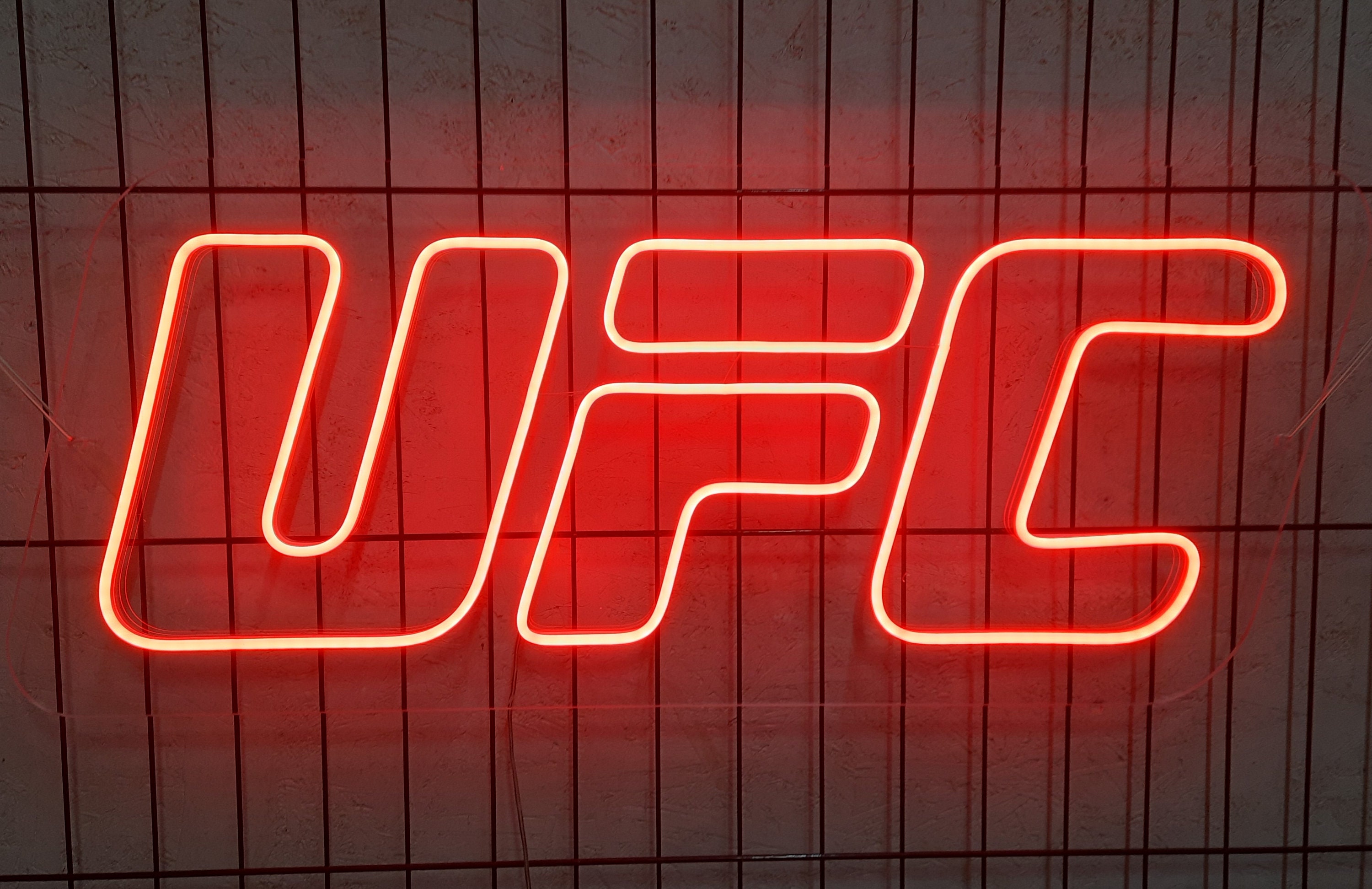 Ufc Neon Sign, Ufc Led Sign, Ufc Neon Light, Ufc Logo Light, Boxing ...