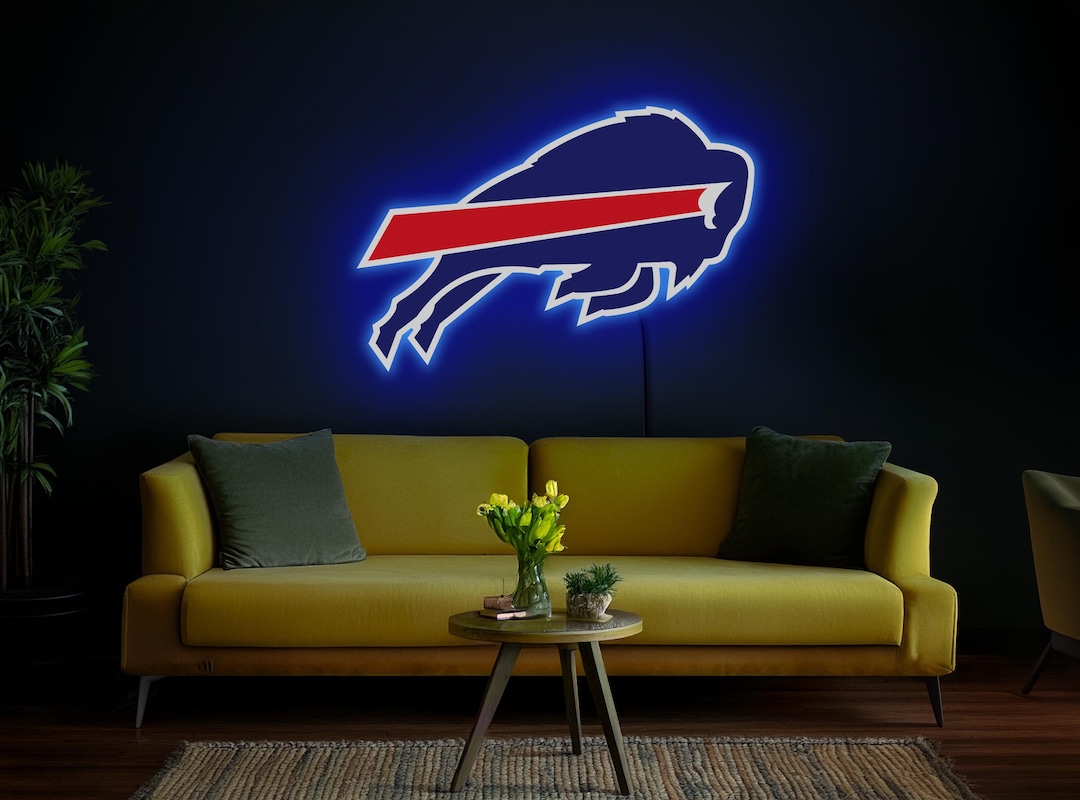 Buffalo Football Neon Sign, Buffalo Football Logo, Buffalo Football ...