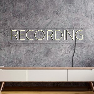 Recording Neon Sign, Recording Studio Sign, Recording Led Sign ...