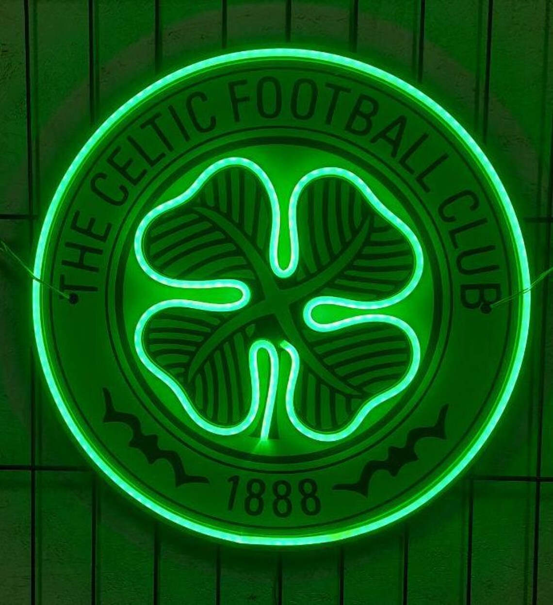 FC Celtic Neon Sign, FC Celtic Led Sign, FC Celtic Logo, Celtic ...