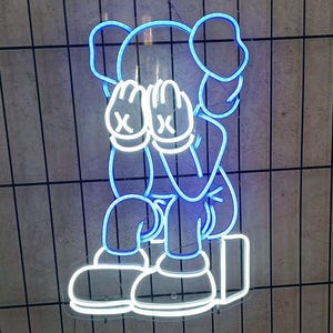 Kaws Neon Sign, Kaws Led Sign, Kaws Light Sign, Anime Neon Sign, Modern ...