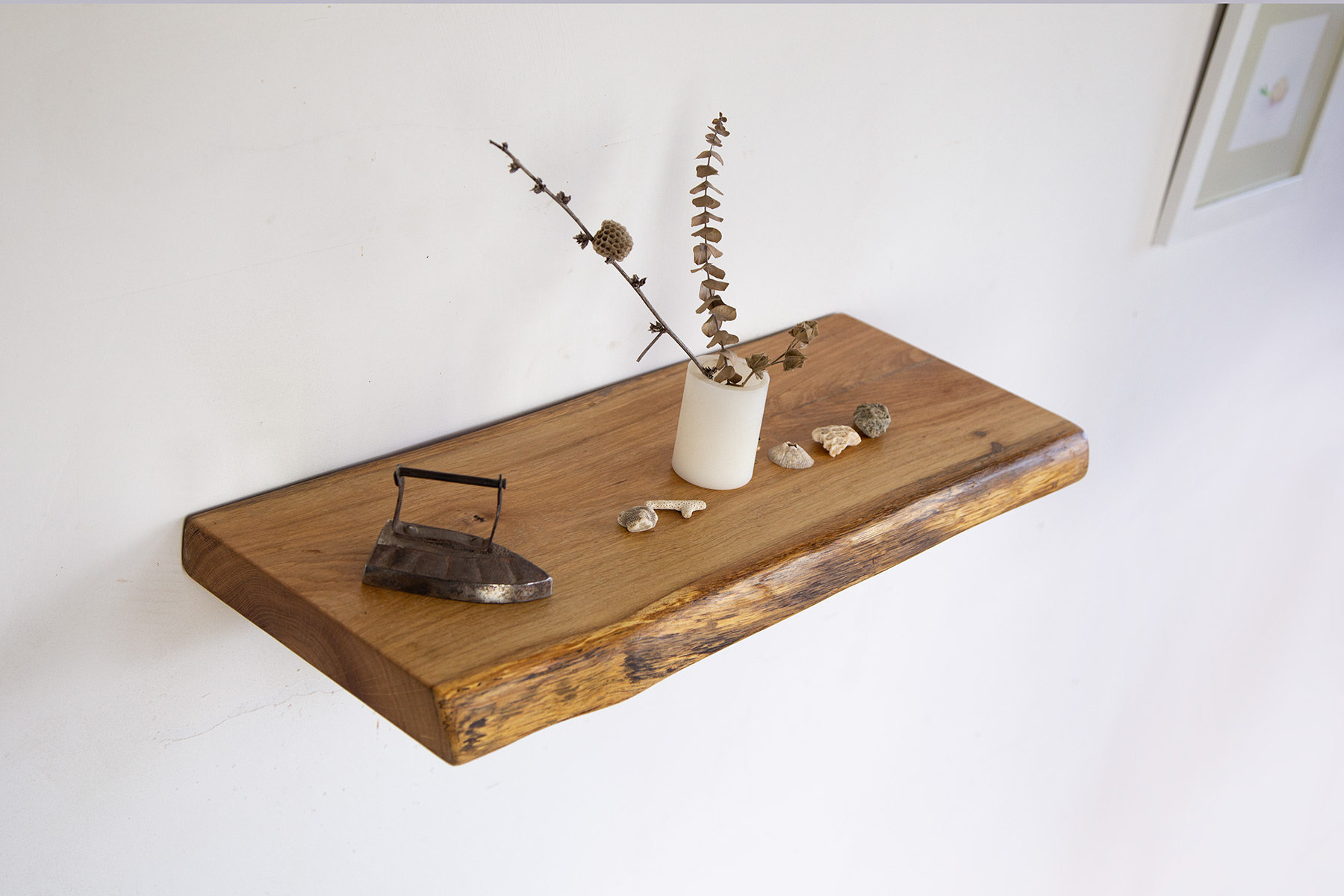 Live edge floating shelf walnutRustic live edge floating | Etsy