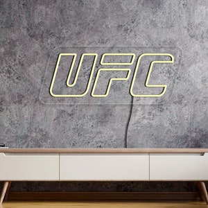 Ufc Neon Sign, Ufc Led Sign, Ufc Neon Light, Ufc Logo Light, Boxing ...