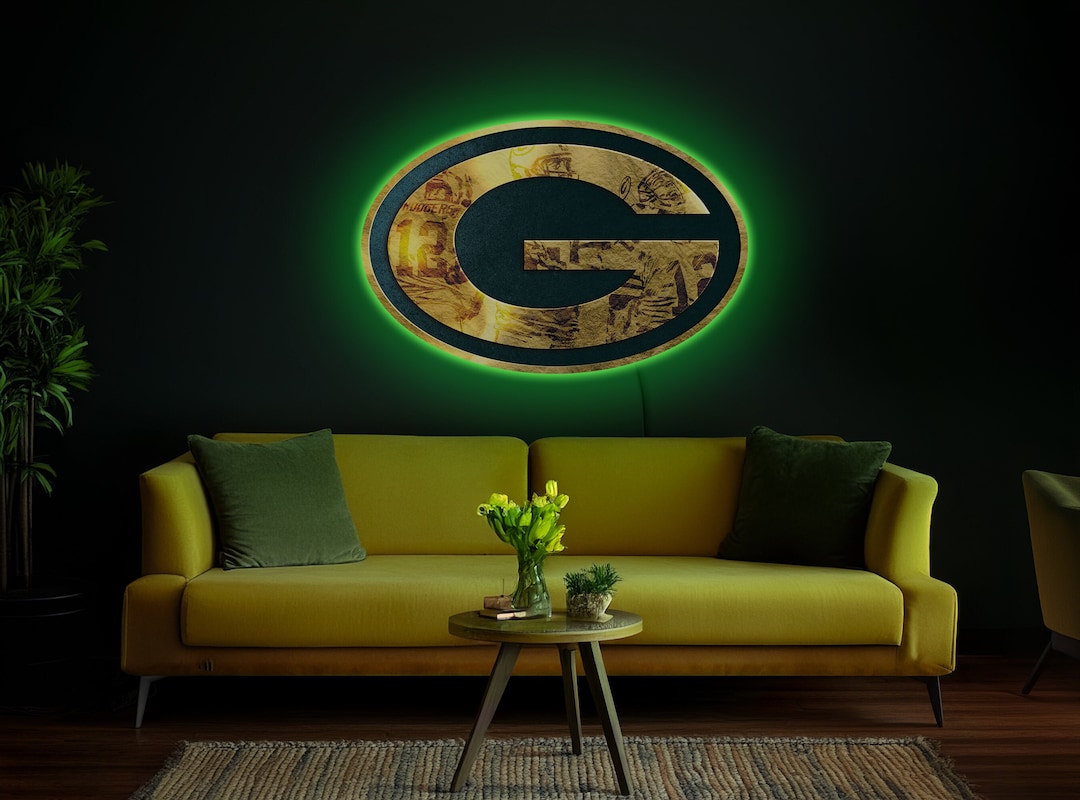 Green Bay Packers Neon Sign, Green Bay Packers Led Sign, Green Bay ...