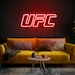 Ufc Neon Sign, Ufc Led Sign, Ufc Neon Light, Ufc Logo Light, Boxing ...