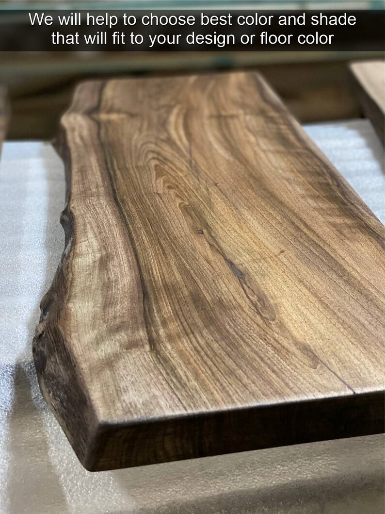 Live Edge Floating Shelf Walnut Custom Floating Shelves - Etsy