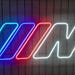 M Logo Neon Sign, M Logo Car Decor, Car Logo Neon Sign, Garage Neon ...