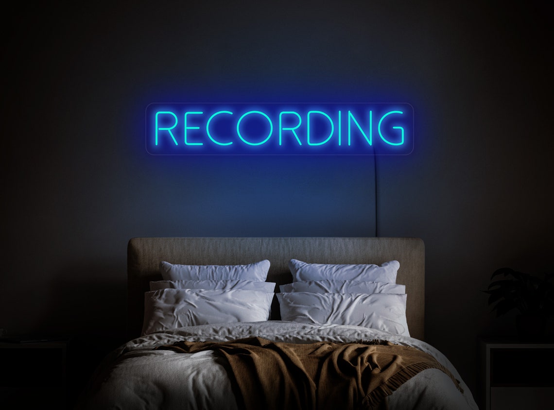 Recording Neon Sign, Recording Studio Sign, Recording Led Sign ...