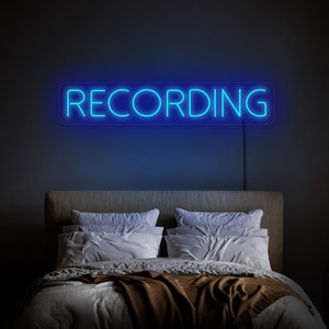 Recording Neon Sign, Recording Studio Sign, Recording Led Sign ...