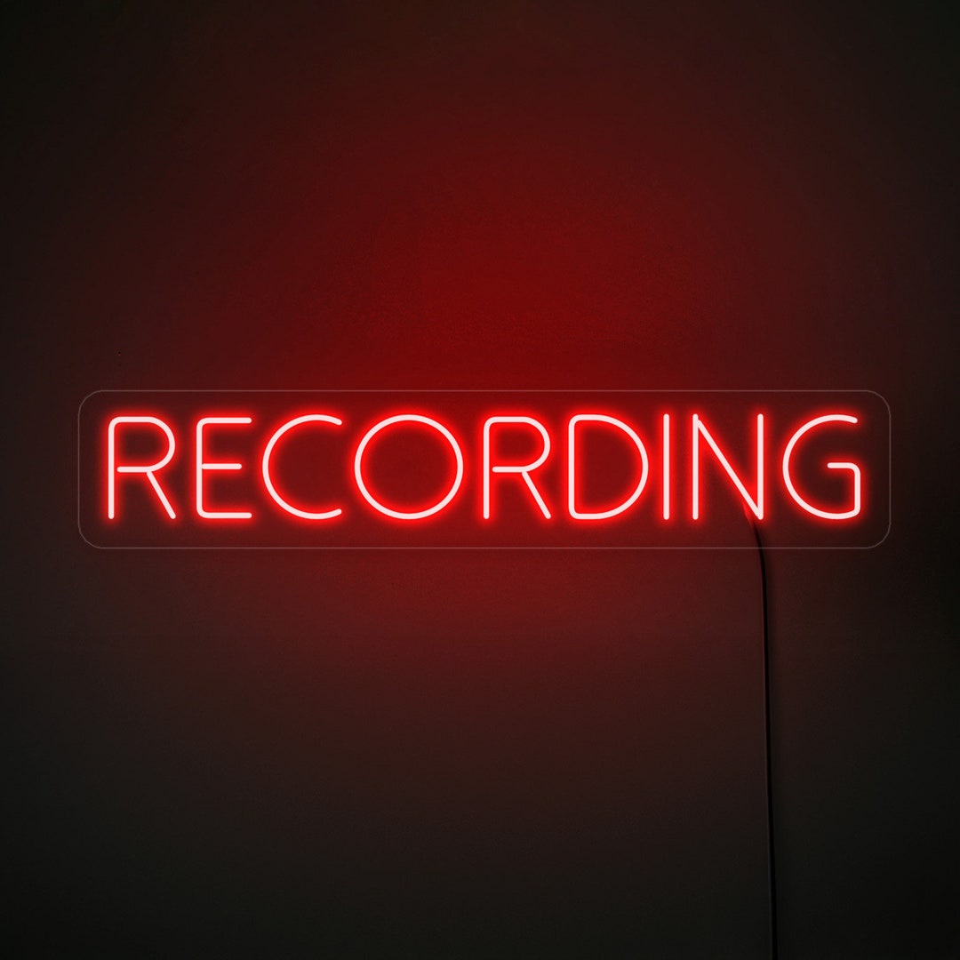 Recording Neon Sign, Recording Studio Sign, Recording Led Sign ...