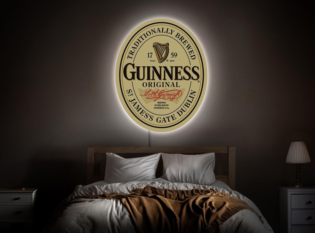 Guinness Led Sign, Guinness Neon Sign, Guinness Logo, Guinness Label ...