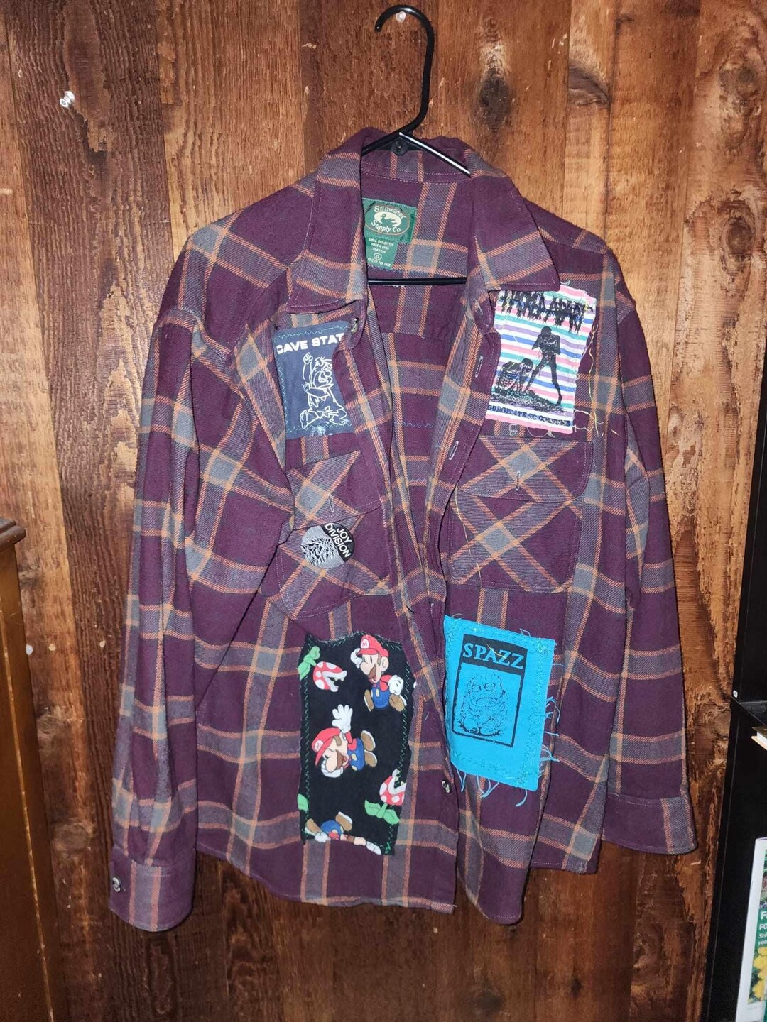 Diy Large Purple Custom Punk Flannel - Etsy