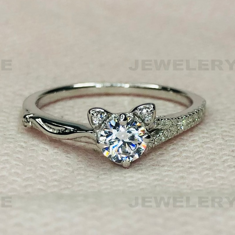 Cat Wedding Ring - Etsy